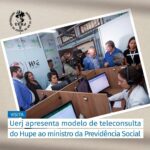 Ministro Carlos Lupi visita o Centro se Teleconsulta do HUPE Digital